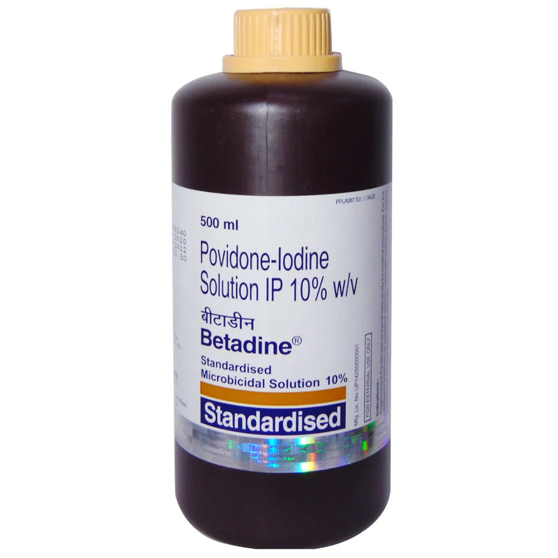 Buy Betadine Povidone Iodine Solution 10% - 500 ML Online